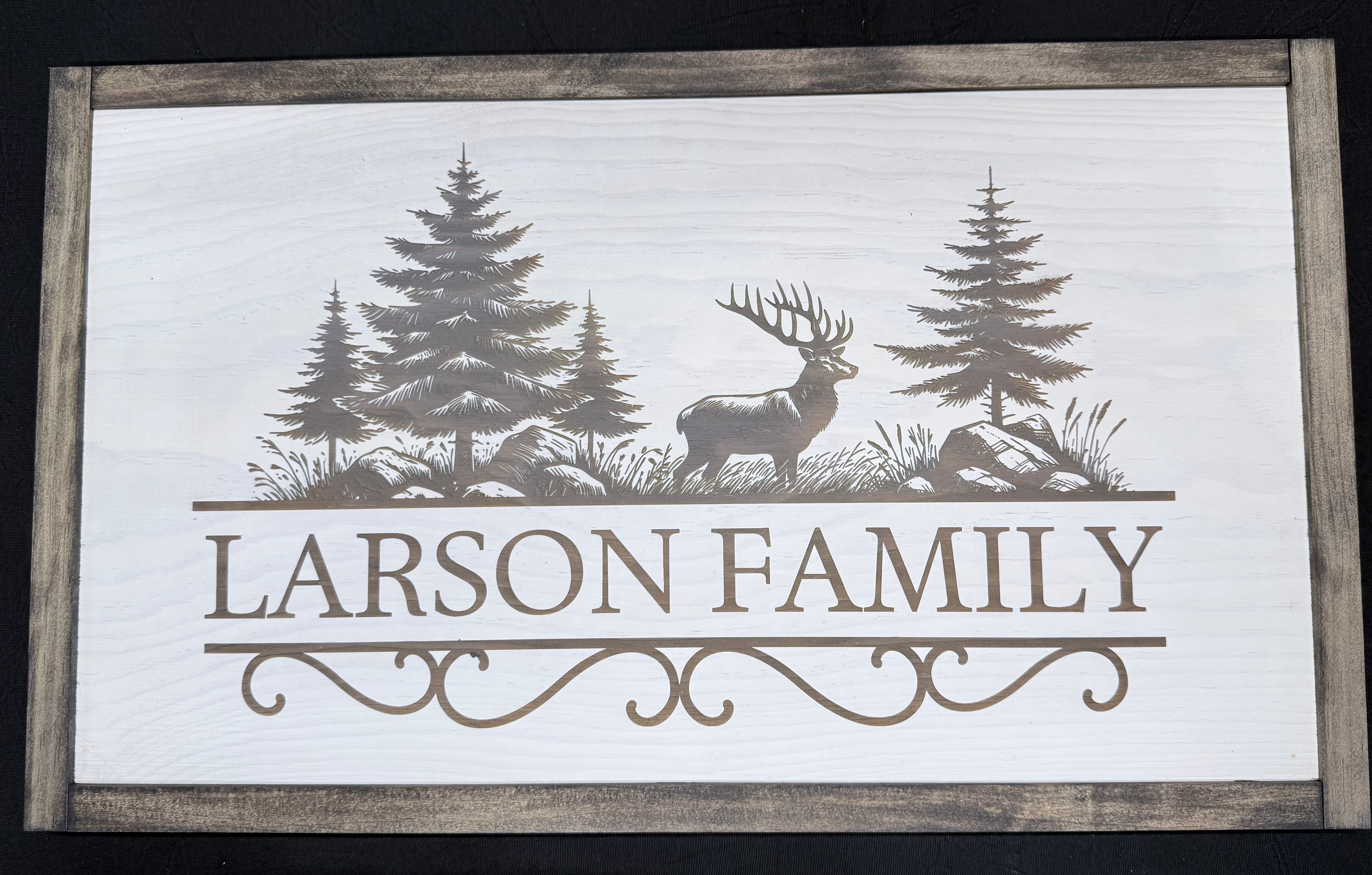 Family Name Laser Engraved Sign – Smokin' Somethin' Supply