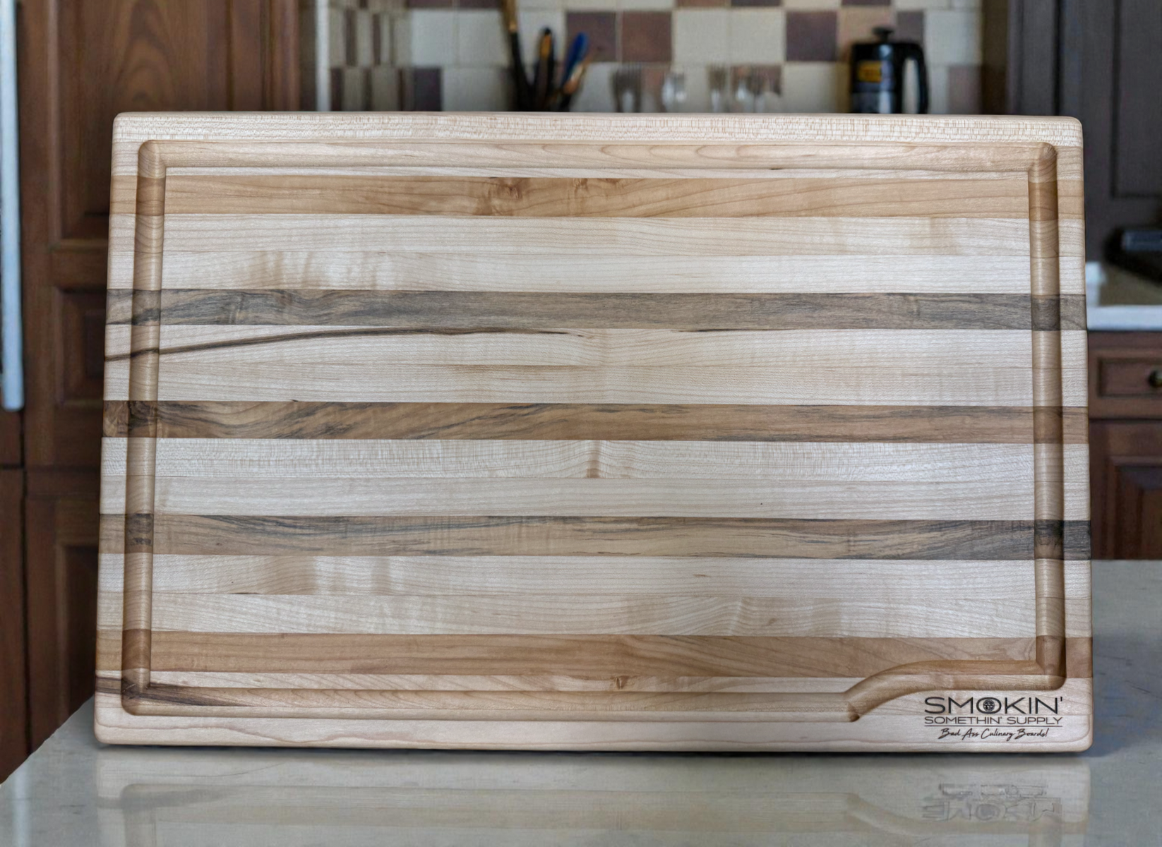 Large Edge Grain Cutting / BBQ / Prime Rib Board – Smokin' Somethin' Supply